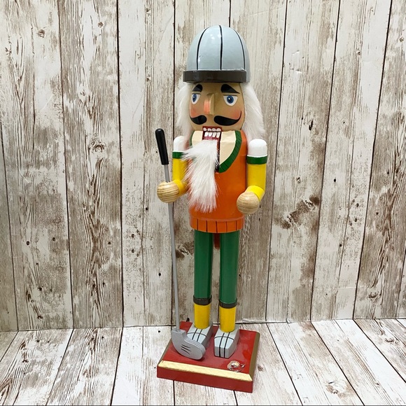 Holiday | Vintage Golfer 14 Wooden Nutcracker | Poshmark